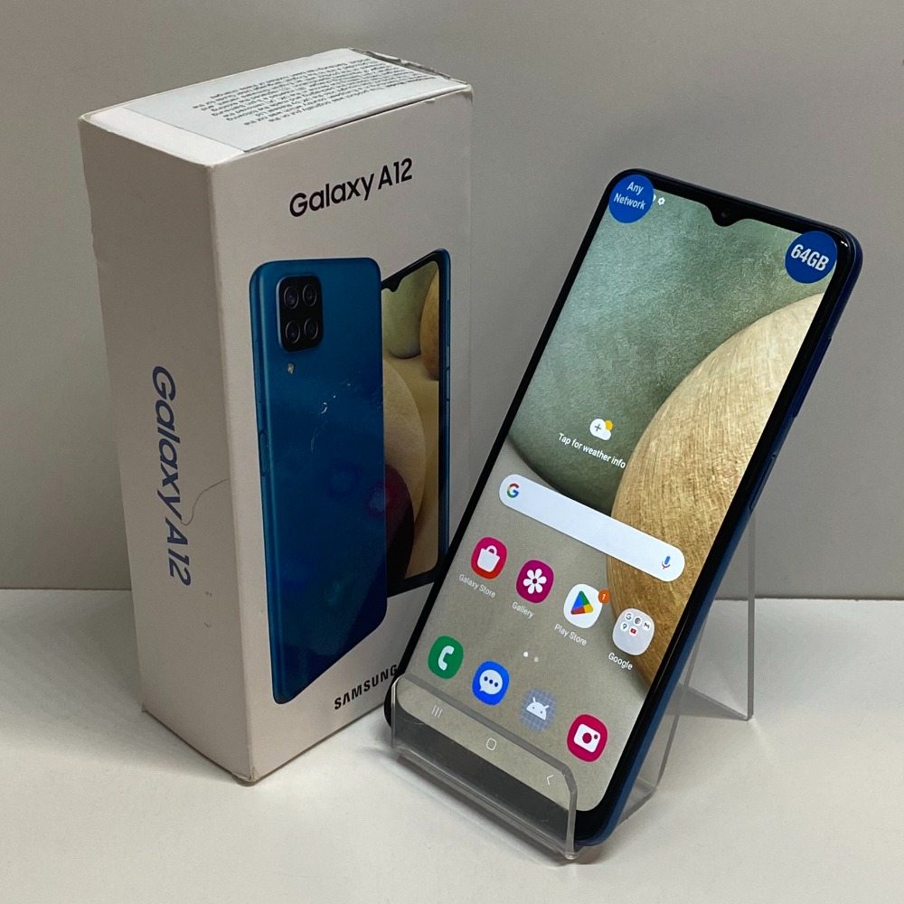 Samsung Galaxy A12 Unlocked Model SM-A127F/DSN 64GB in Blue Boxed ...